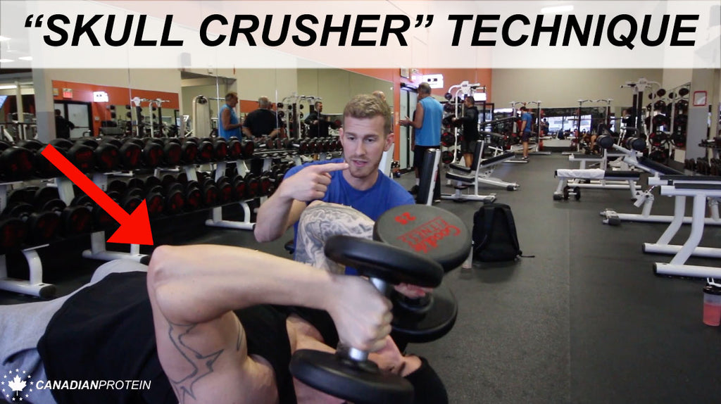 Dumbbell Skull Crusher Technique – Canadian Protein